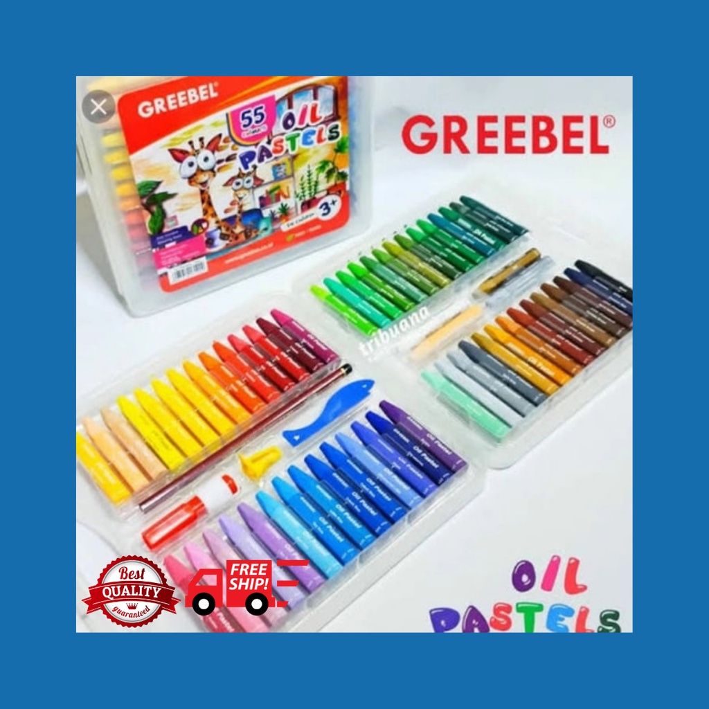 Jual CRAYON GREEBEL 55 WARNA | Shopee Indonesia