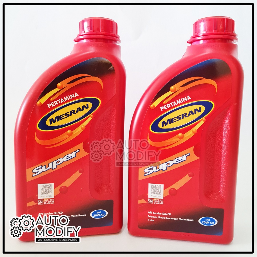 Jual Oli Pertamina Mesran Super 20W50 1 Liter (1000 ml) | Shopee Indonesia