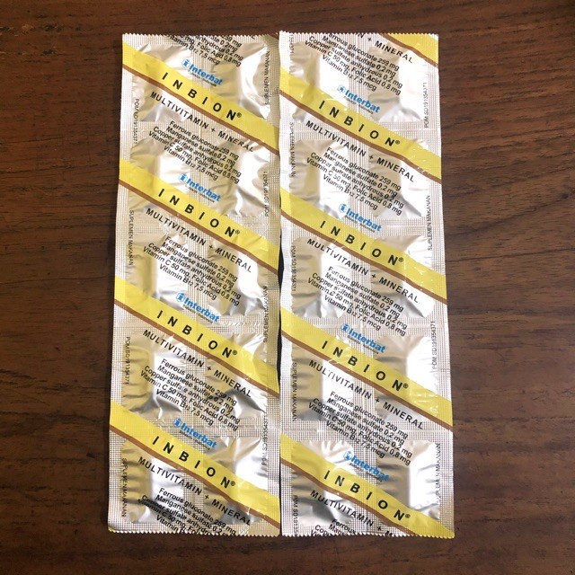 Jual INBION KAPSUL PER STRIP TAB TAMBAH DARAH MUTIVITAMIN MINERAL ...