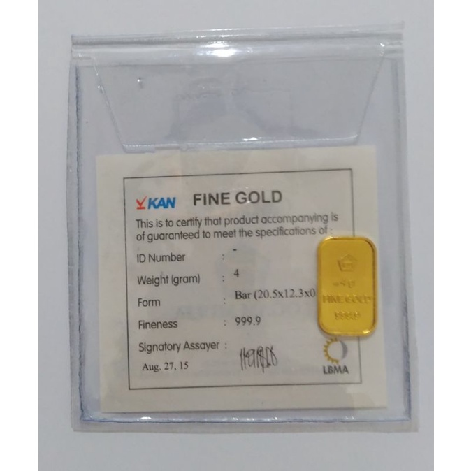 Jual EMAS ANTAM 4 GRAM LOGAM MULIA MODEL LAMA | Shopee Indonesia