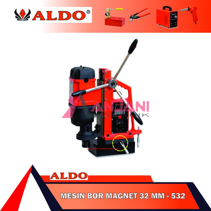 Jual ALDO 532 MESIN BOR MAGNET 32mm / MAGNETIC DRILL 32 mm | Shopee ...
