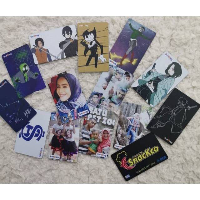 Jual Etoll E-Toll Emoney E-Money Custom Print Foto ID Card Gambar Saldo ...