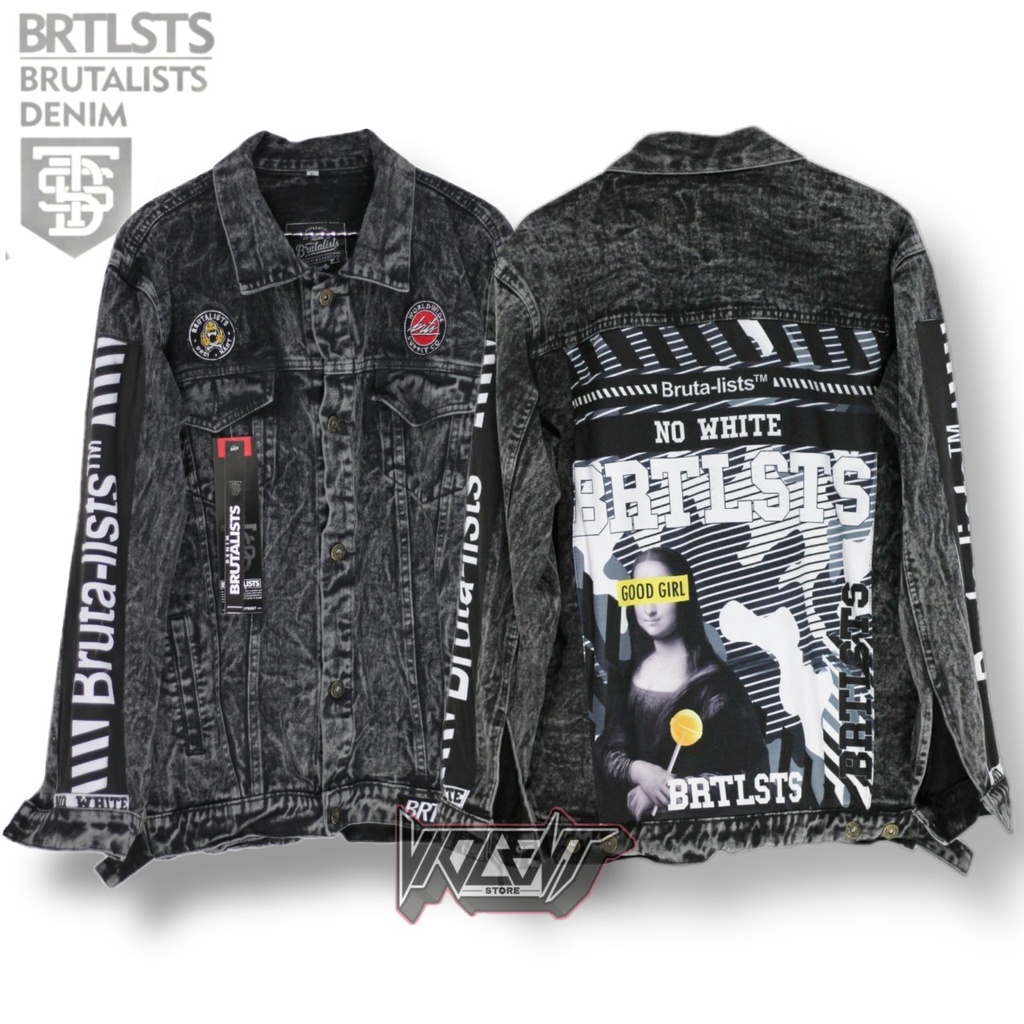 Jual Violent store | Jaket Jeans Denim Printing Full Bordir Original ...
