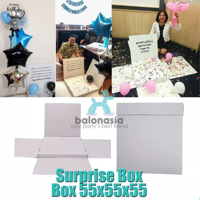 Jual Balonasia Box Balon / Surprise Box | Shopee Indonesia