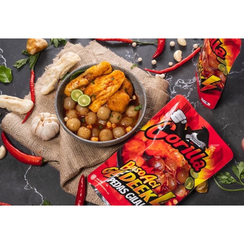 Jual Gorilla Baso Aci Gledek 200gr | Shopee Indonesia