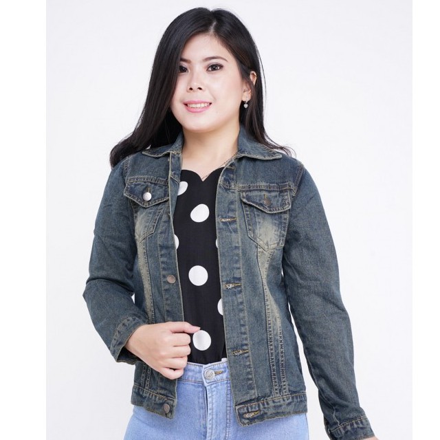 Jual Jaket Jeans Wanita Lengan Panjang - Jacket Jins Cewek Crop ...