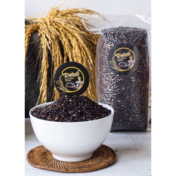 Jual Beras Hitam Ratuti Beras Bali (1kg packing vacum) | Shopee Indonesia