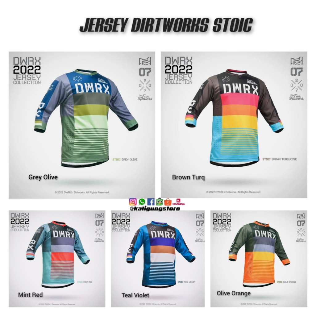 Jual Jersey DIRTWORKS STOIC - Jerseys 3/4 DWRX MTB AM enduro downhill ...