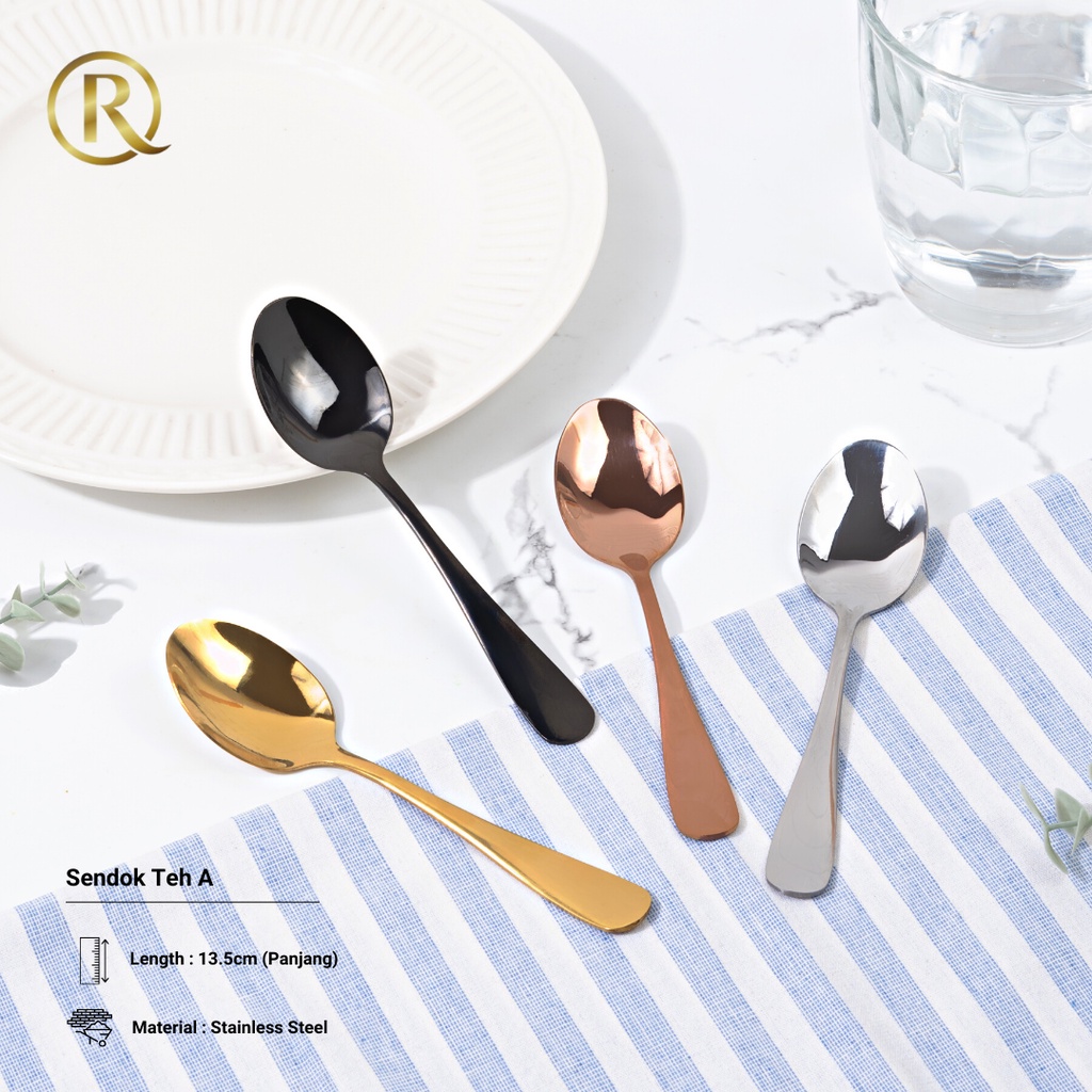Jual Sendok Teh A Dessert Stainless Steel Korea Tebal 13.5cm | Shopee ...