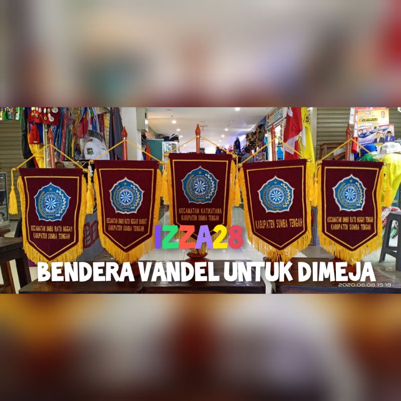 Jual satu set bendera vandel meja untuk custom bendera | Shopee Indonesia