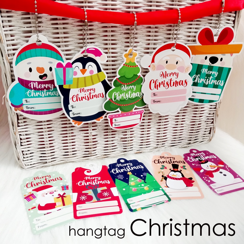 Jual Hangtag Christmas isi 10 pcs/ hangtag Natal / Merry Christmas ...