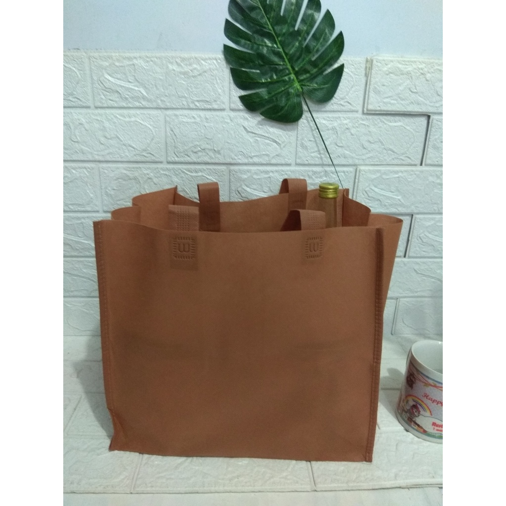 Jual Tas Spunbond Box 32x25 x28 Tebal 80 gsm Goodie Bag Nasi Kotak Dos ...