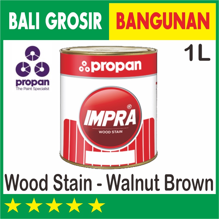 Jual WALNUT BROWN PROPAN IMPRA WOOD STAIN WOODSTAIN WS 162 1 LITER ...