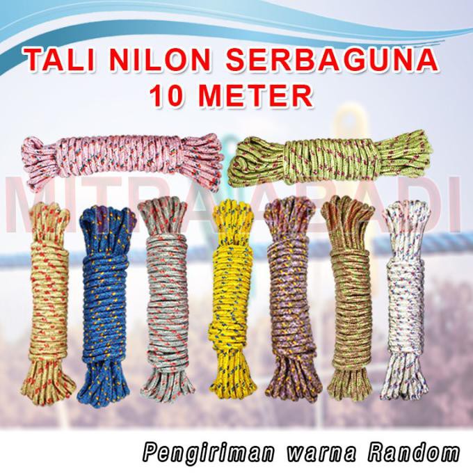 Jual Tali Jemuran / Tali Tambang Nilon Serbaguna 10 Meter | Shopee ...