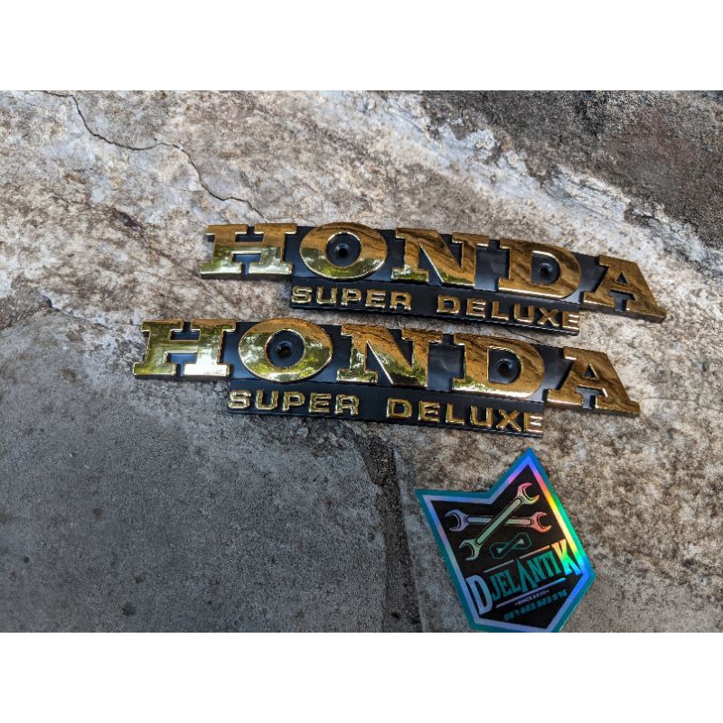 Jual EMBLEM LOGO TANGKI HONDA EMBLEM TANGKI GL100 SUPER DELUX | Shopee ...