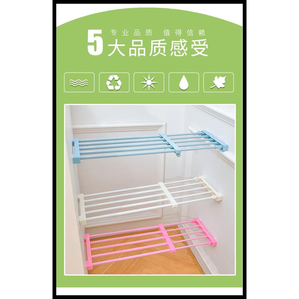 Jual Alat Penyekat Lemari / Alat Sekat Laci / Fleksibel Ukuran 50-80CM ...