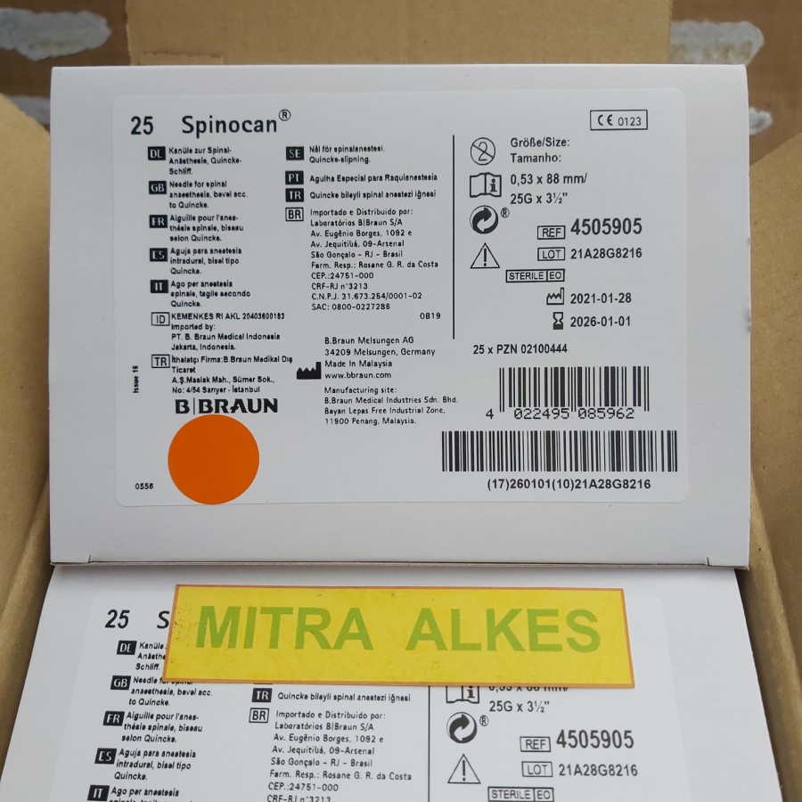 Jual Spinocan 25G B BRAUN. Spinocan BBRAUN 25 G. Spinocan BBRAUN. Spinal 25 G BBRON. | Shopee ...