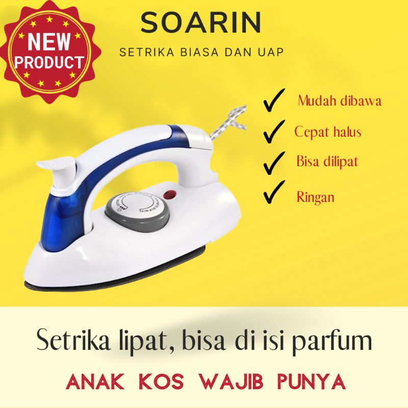 Jual Setrika Lipat Strika Uap Mini Seterika Portable Listrik Low Watt ...