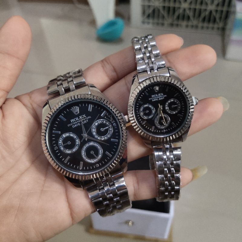 Jual JAM COUPLE RANTAI ROL*X RANTAI | Shopee Indonesia