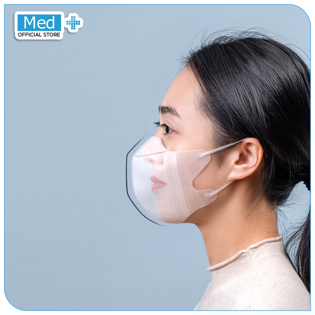 Jual Med+ Masker Duckbill 4ply Putih/Hitam/Mix Pastel 50 Pcs / Masker ...