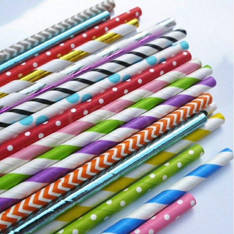 Jual sedotan kertas paper straw isi 25pc | Shopee Indonesia
