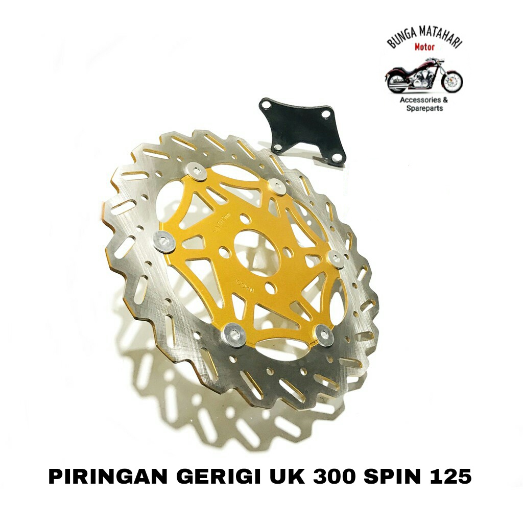 Jual Disc Brake Piringan Cakram Gerigi ukuran 300 Spin 125 | Shopee ...