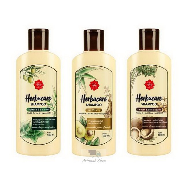 Jual Viva Herbacare Shampoo 180 ml - shampo herbal viva 180 ml | Shopee ...