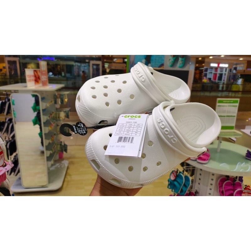 Jual Crocs classic original - White Ukuran 39-40 | Shopee Indonesia
