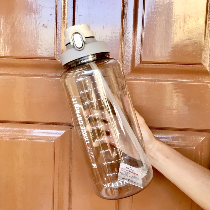 Jual BOTOL MINUM JUMBO 2400 ML DOUBLE LOCK 2,4 LITER BANJARMASIN ...
