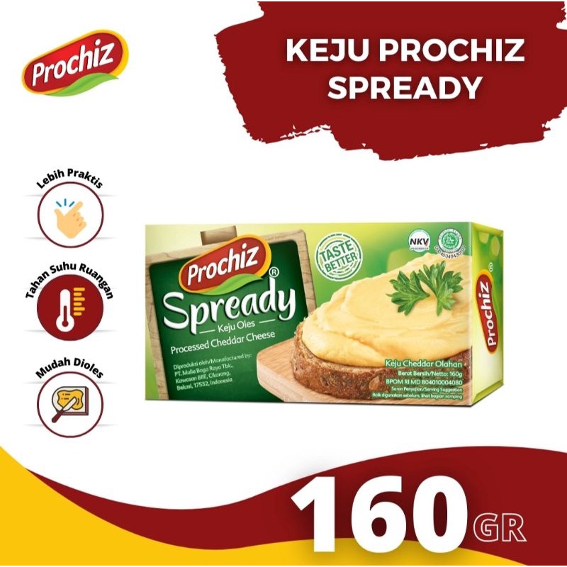 Jual PROCHIZ Spreadable Cheese 160gr | Shopee Indonesia