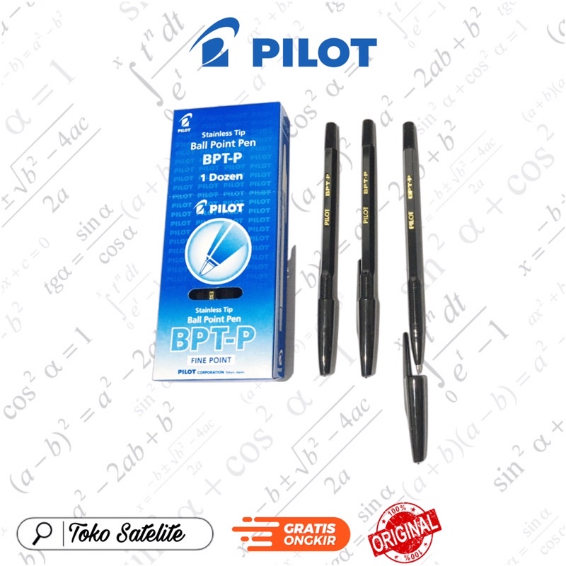 Jual Bolpoin - Pulpen Pilot BPTP Fine Point Tip 0,5mm Hitam | Shopee ...