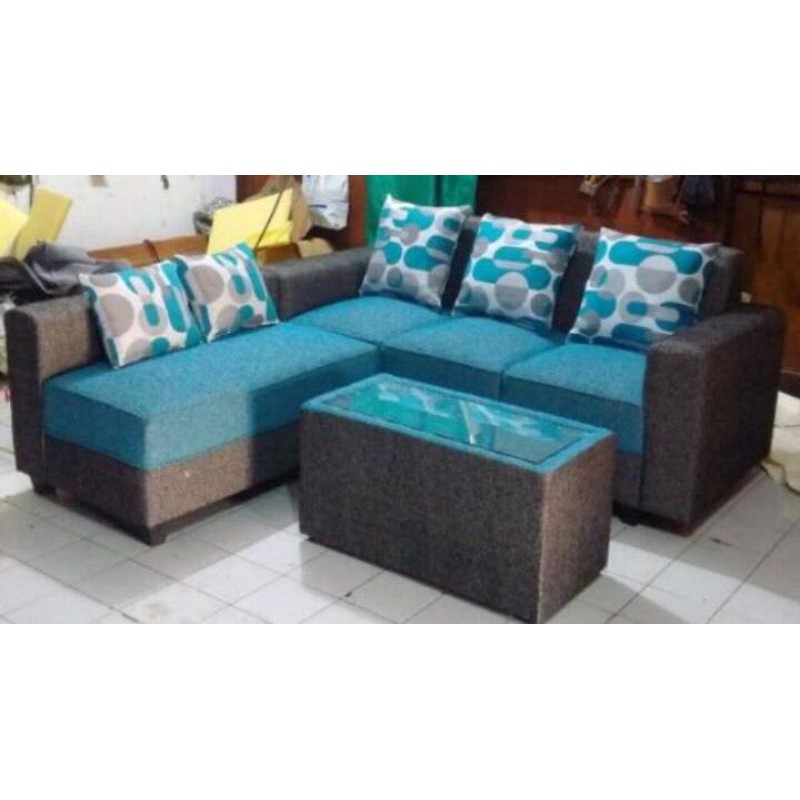 Jual satu set sofa L putus full busa (Request) | Shopee Indonesia