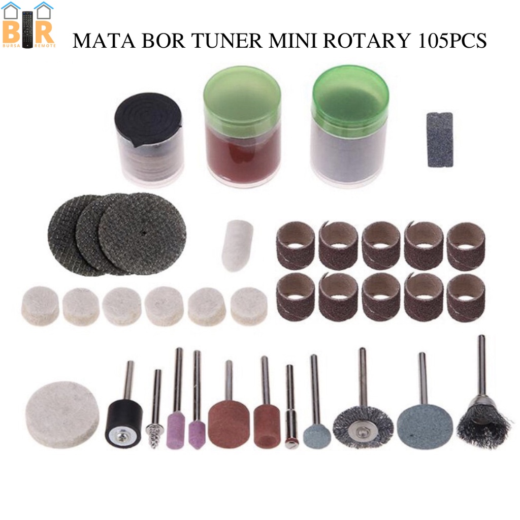 Jual Mata Bor Tuner Poles Mini Set 105 Pcs Mata Dremel Tuner Potong ...