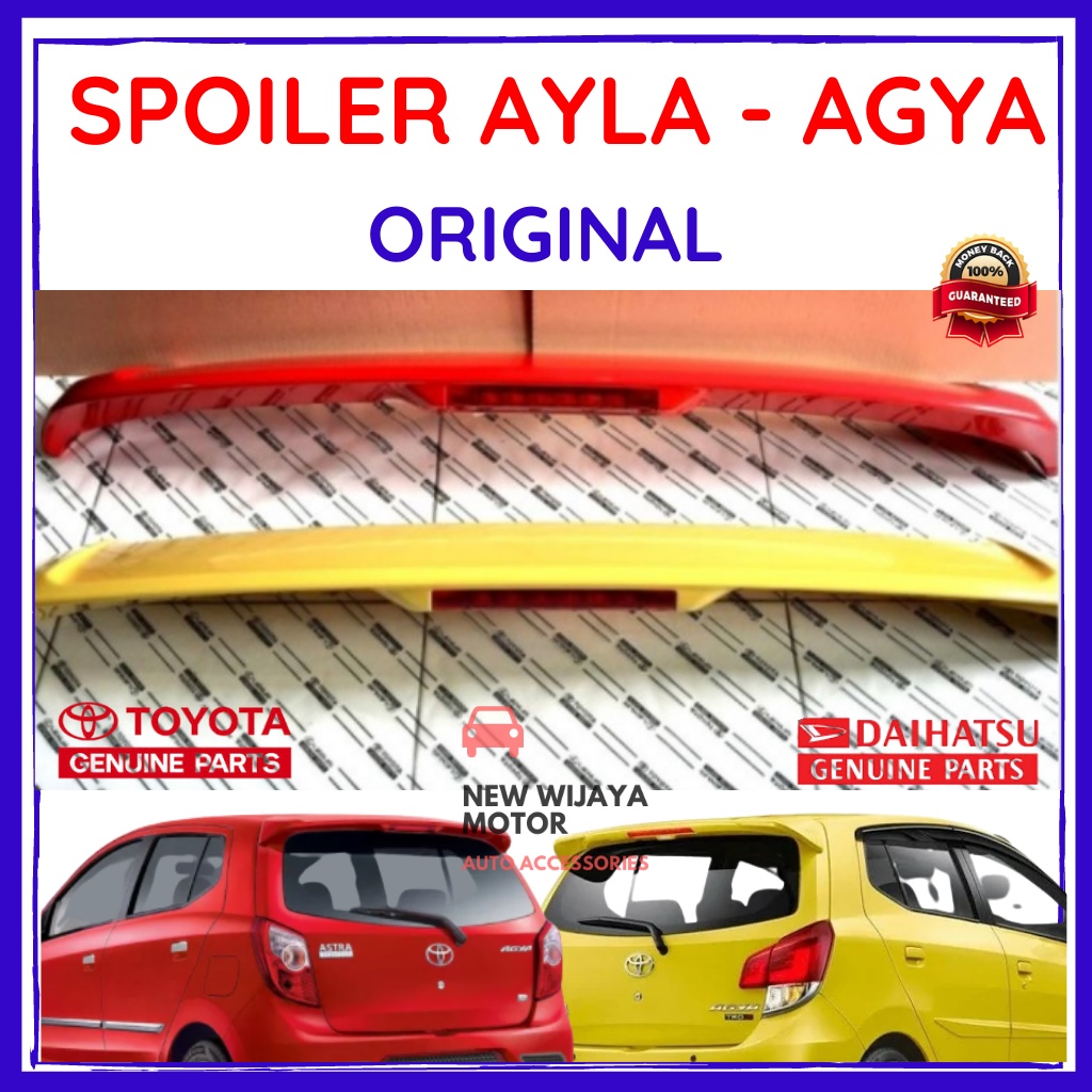 Jual SPOILER AYLA AGYA MERAH ORIGINAL - SPOILER AYLA AGYA KUNING ...