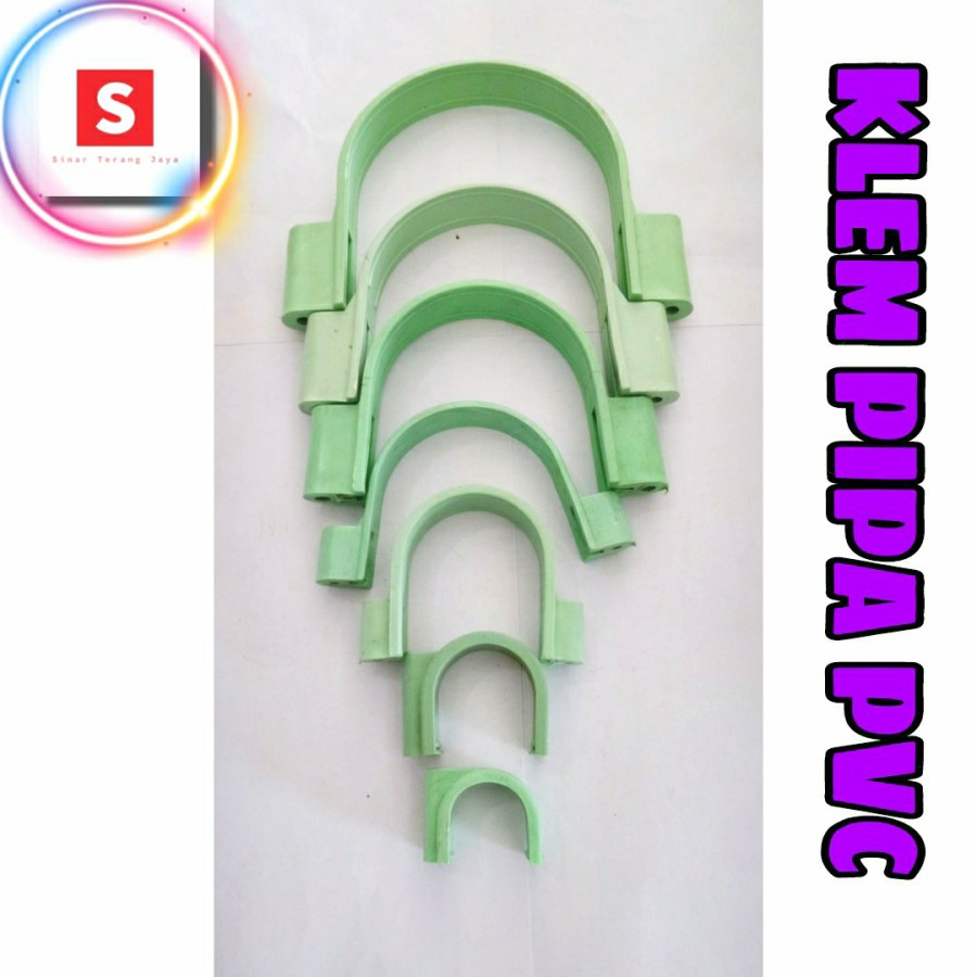 Jual Klem Pipa PVC (1/2",3/4",5/8",1",1 1/2",1 1/4") | Shopee Indonesia