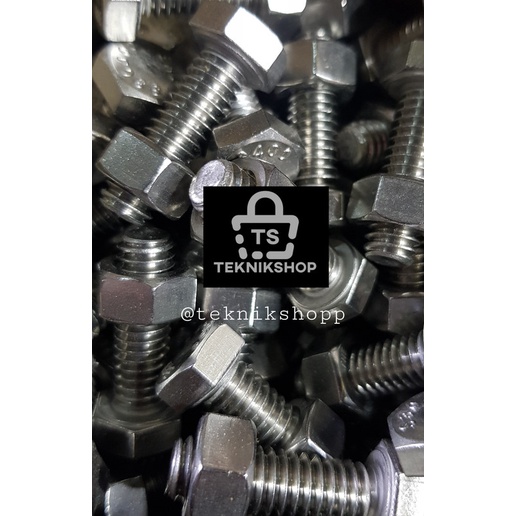 Jual BAUT STAINLESS 5/16 X 1" / BAUT STAINLESS 12 1 INCI | Shopee Indonesia
