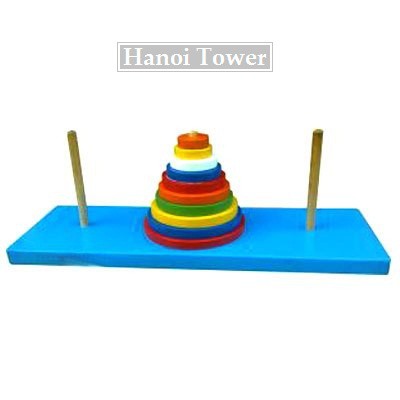Jual Hanoi Tower - Mainan Edukasi Edukatif Menara Kayu | Shopee Indonesia