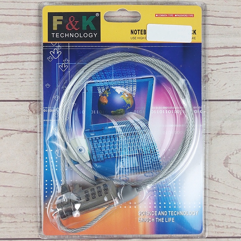 Jual F&K Kunci Pengaman Laptop Code Number Security Numeric Lock ...
