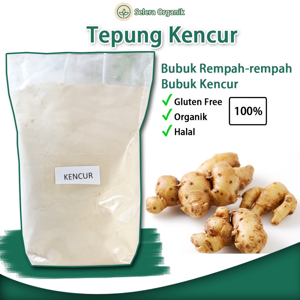 Jual Tepung Bubuk Kencur Organik (1kg) Kencur Bubuk Gluten Free Kencor ...