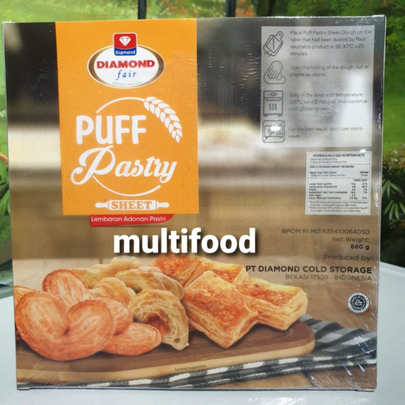 Jual Puff pastry sheet edo murah / kulit pastry Halal / kulit zuppa ...