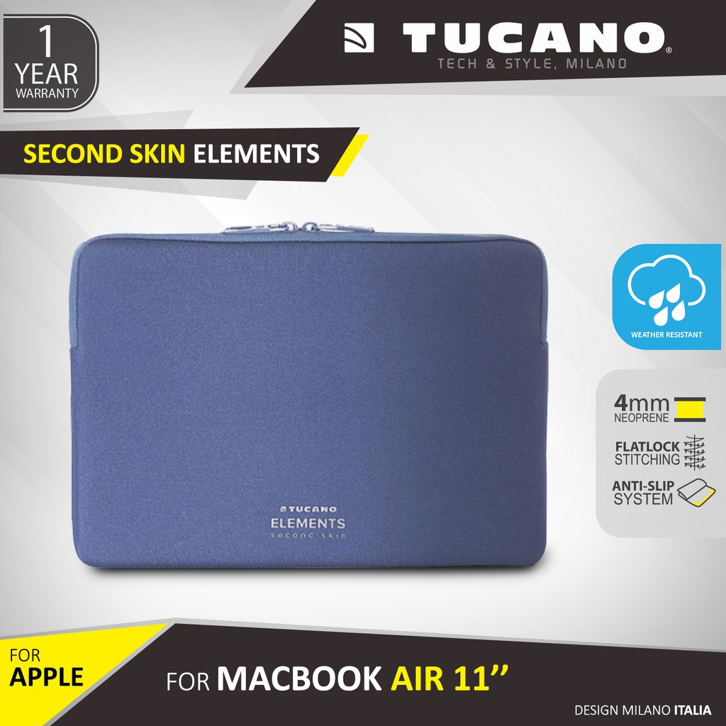 Jual TUCANO Second Skin Elements For MBA11 Sleeve Blue (BF-E-MBA11-B ...