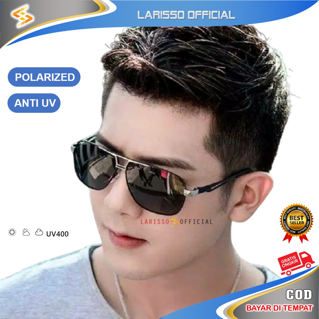 Jual Kaca mata Hitam Polarized Kacamata Cowok Keren Terbaru Anti UV ...