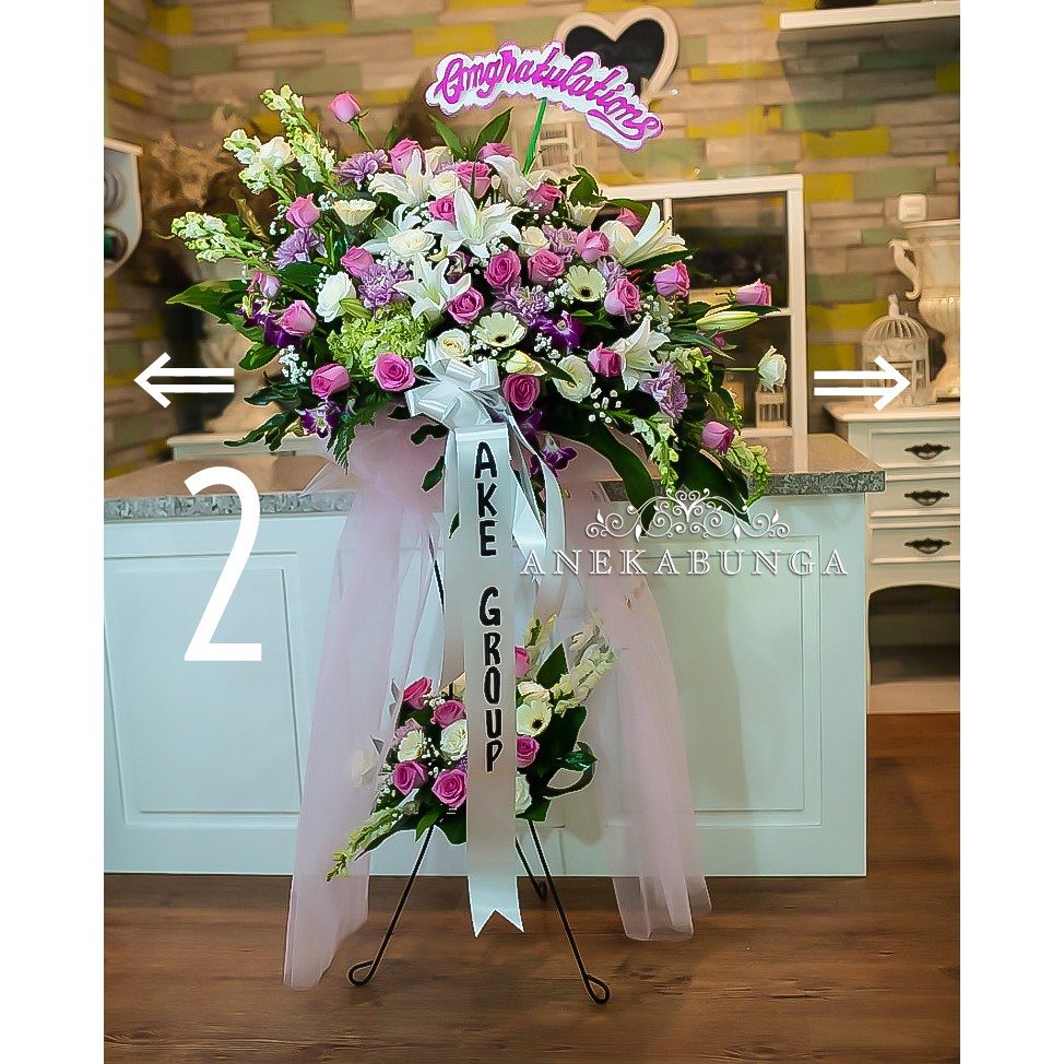Jual Standing Flower Congratulations Karangan Bunga Fresh Asli Ucapan ...
