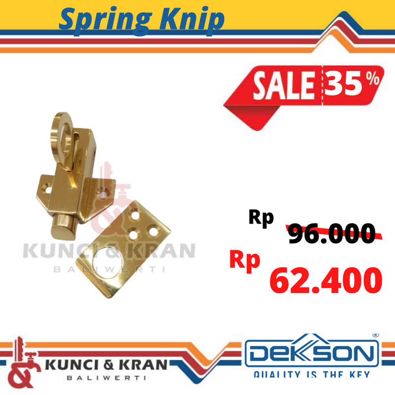 Jual Spring knip Dekson Dekkson SK DKS 028 SQ PB Kunci Jendela kuning ...