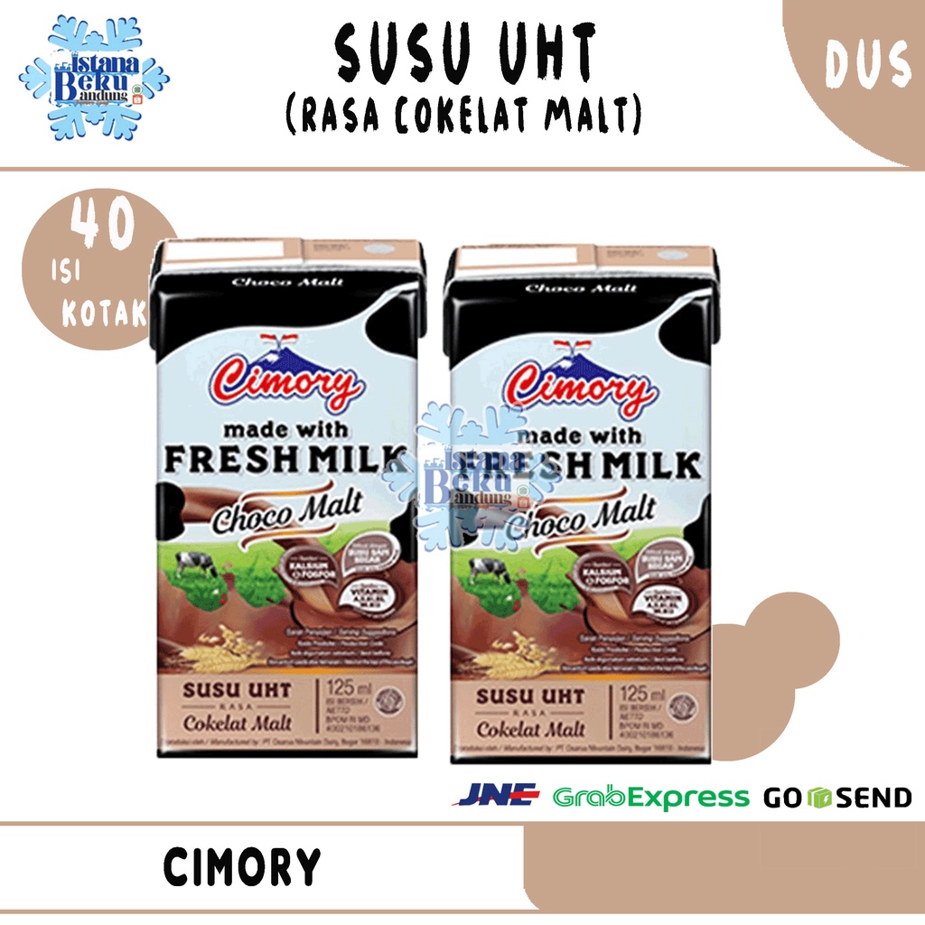 Jual Cimory Susu UHT Choco Malt 125ml (1 Dus = 40 Kotak) | Shopee Indonesia