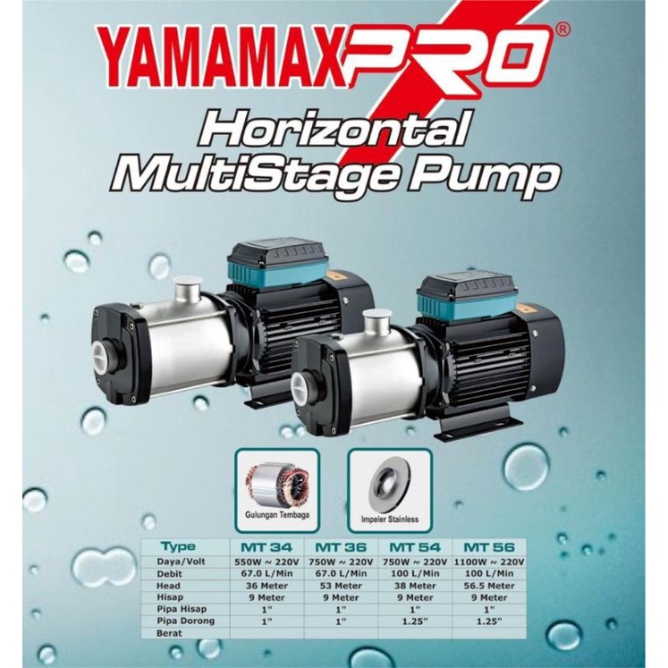 Jual Multi stage YAMAMAX booster pump horizontal CNP Shimizhu wilo ...