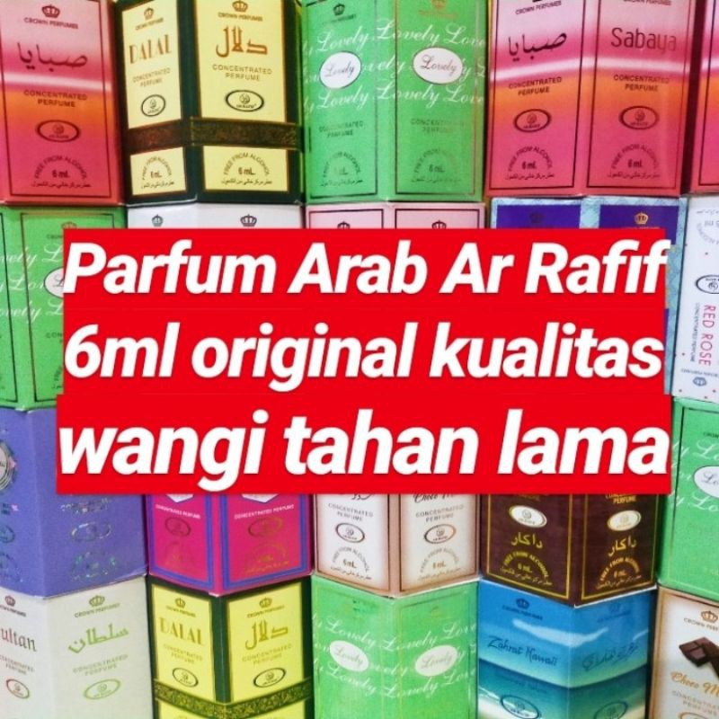 Jual Minyak Ar Rafif Minyak Wangi Arab original non alkohol Parfum Roll ...