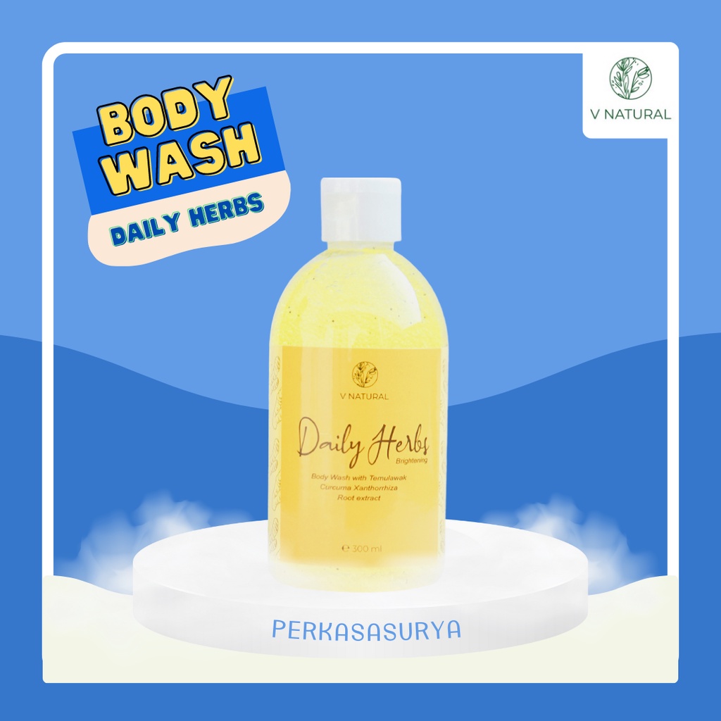 Jual V Natural / VNatural Sabun Mandi Body Wash Daily Herbs 300ml (BPOM ...