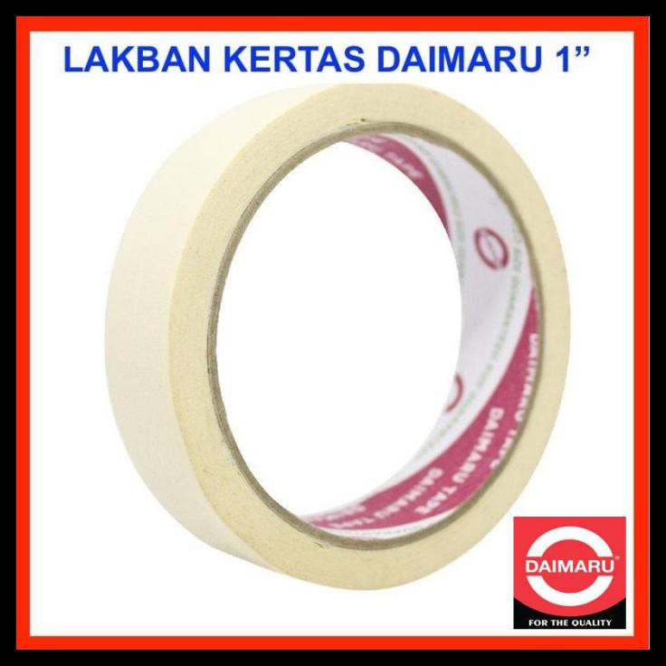 Jual Lakban Kertas Daimaru 1" Inch / Masking Tape Plakban Solasi ...