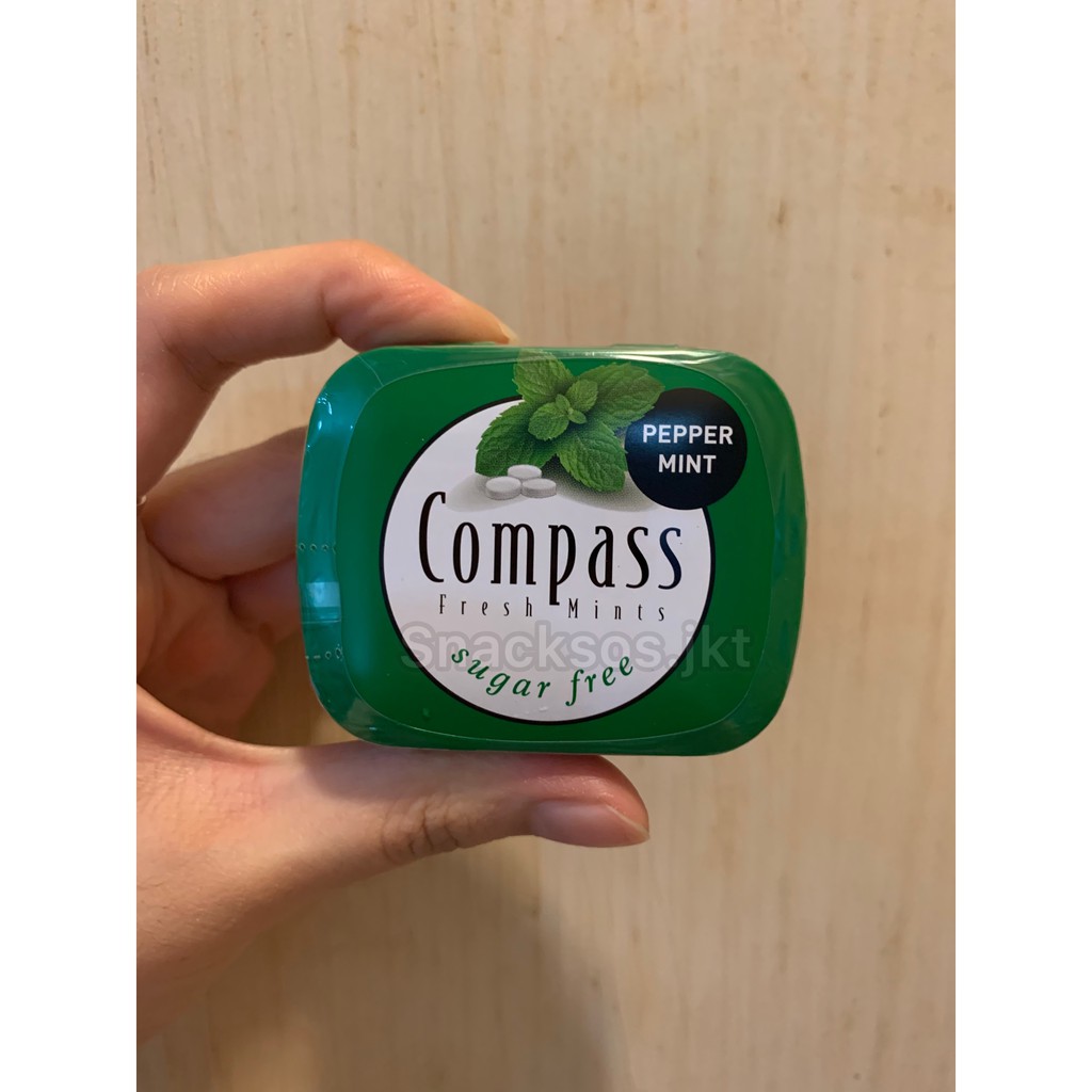 Jual COMPASS FRESH MINTS MATCHA POME / MENTHOL / PEACH / PEPPERMINT ...